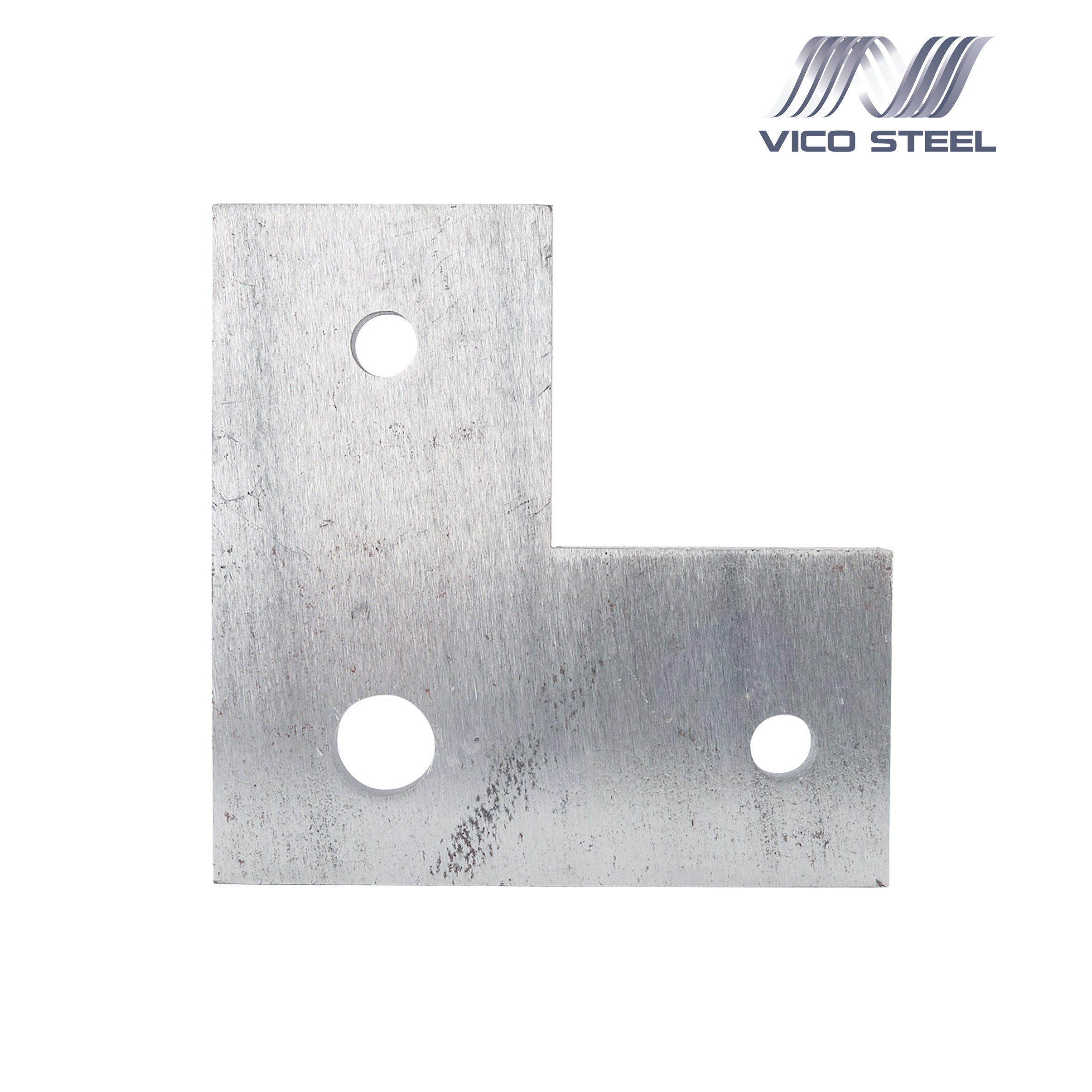 Base plate in L Shape 170x170x5mm Mild Steel – VICOSTEEL